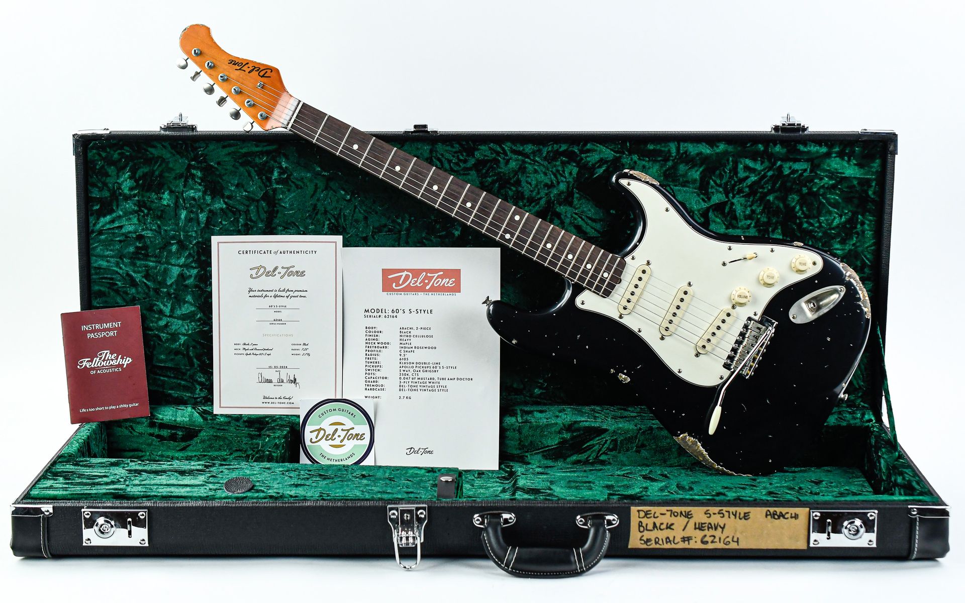 Del Tone 60s S Style Black | The Fellowship of Acoustics