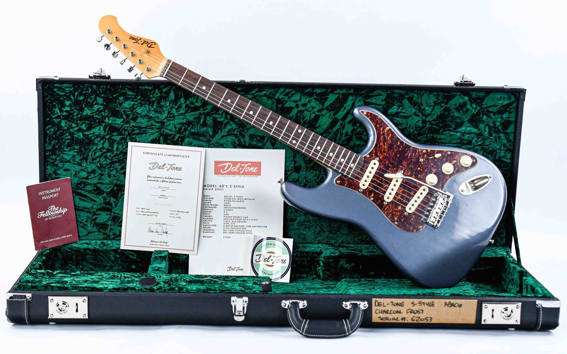 Del Tone 60s S Style Charcoal Frost Metallic | The Fellowship of Acoustics