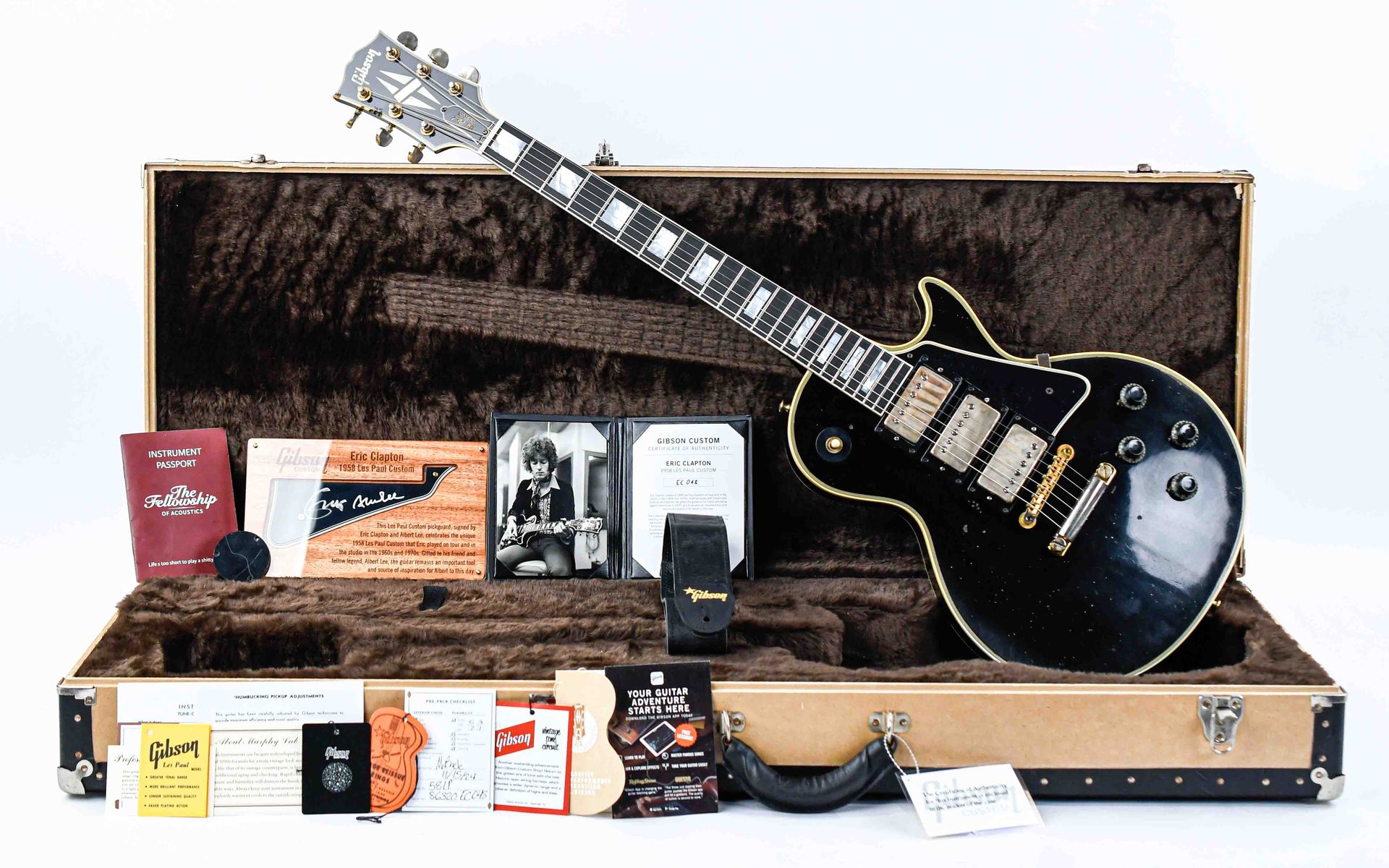 Gibson Eric Clapton 1958 Les Paul Custom Hand Signed | The Fellowship ...