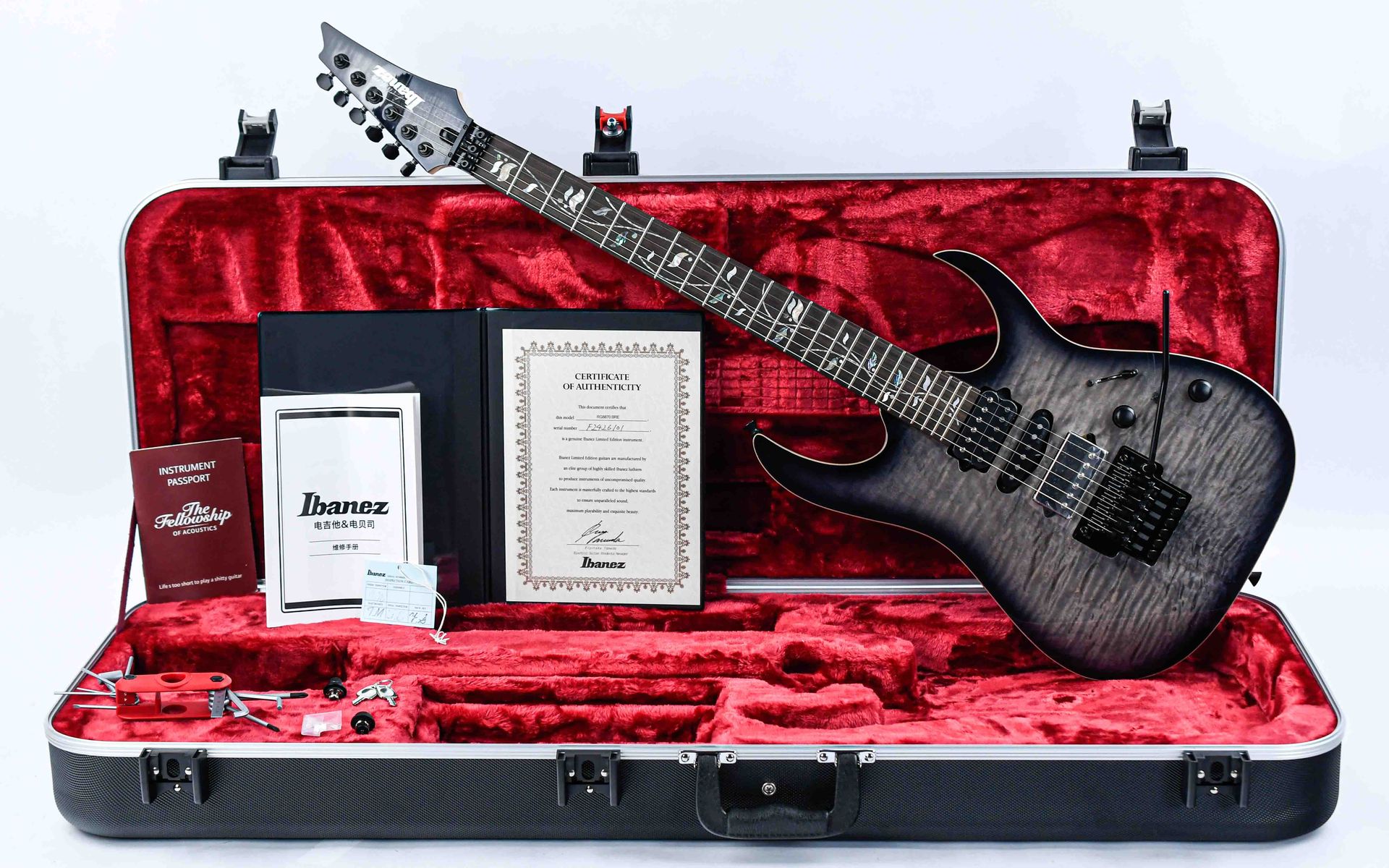 Ibanez J. Custom RG8870 Black Rutile | The Fellowship of Acoustics
