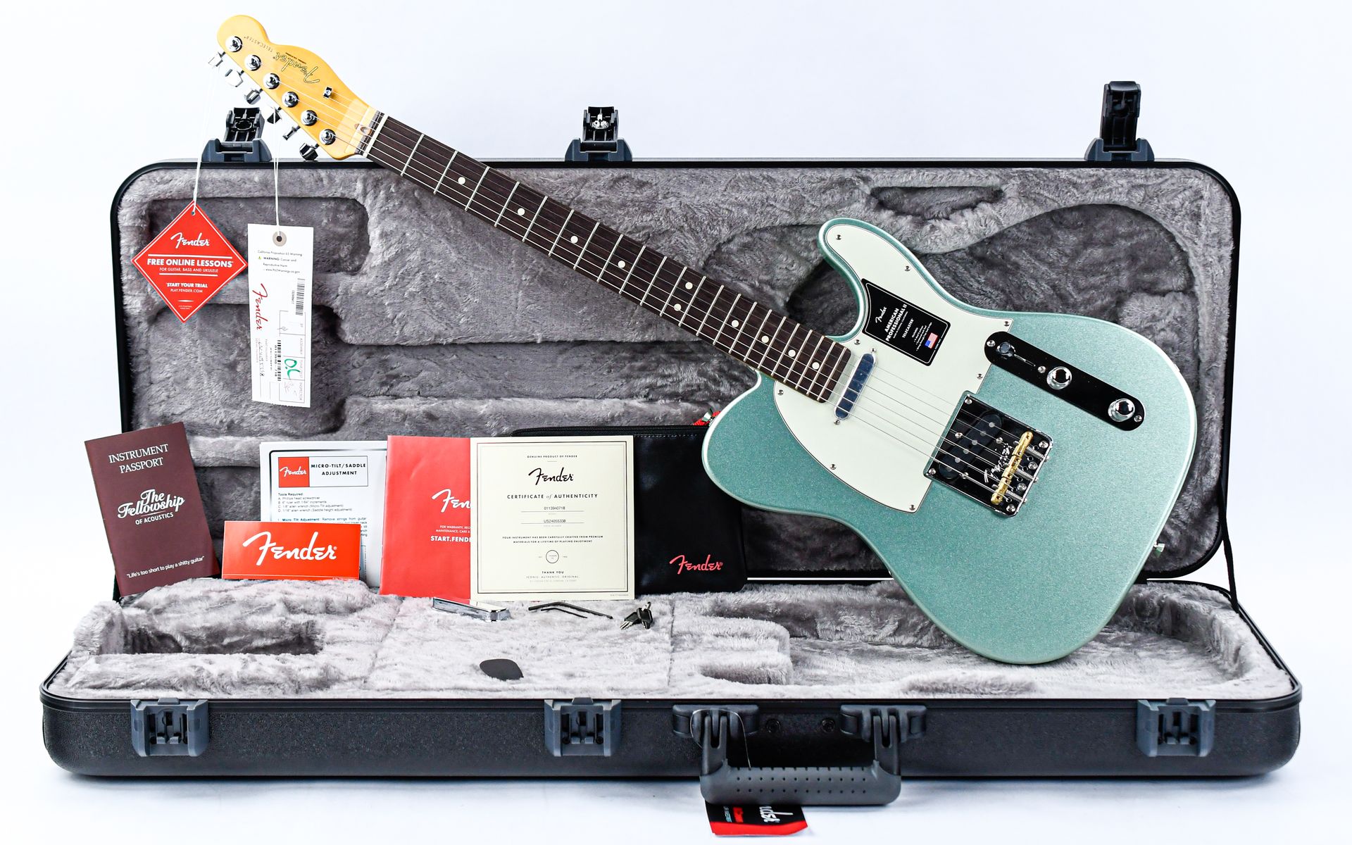 Fender American Pro II Telecaster Mystic Surf Green | The Fellowship of ...