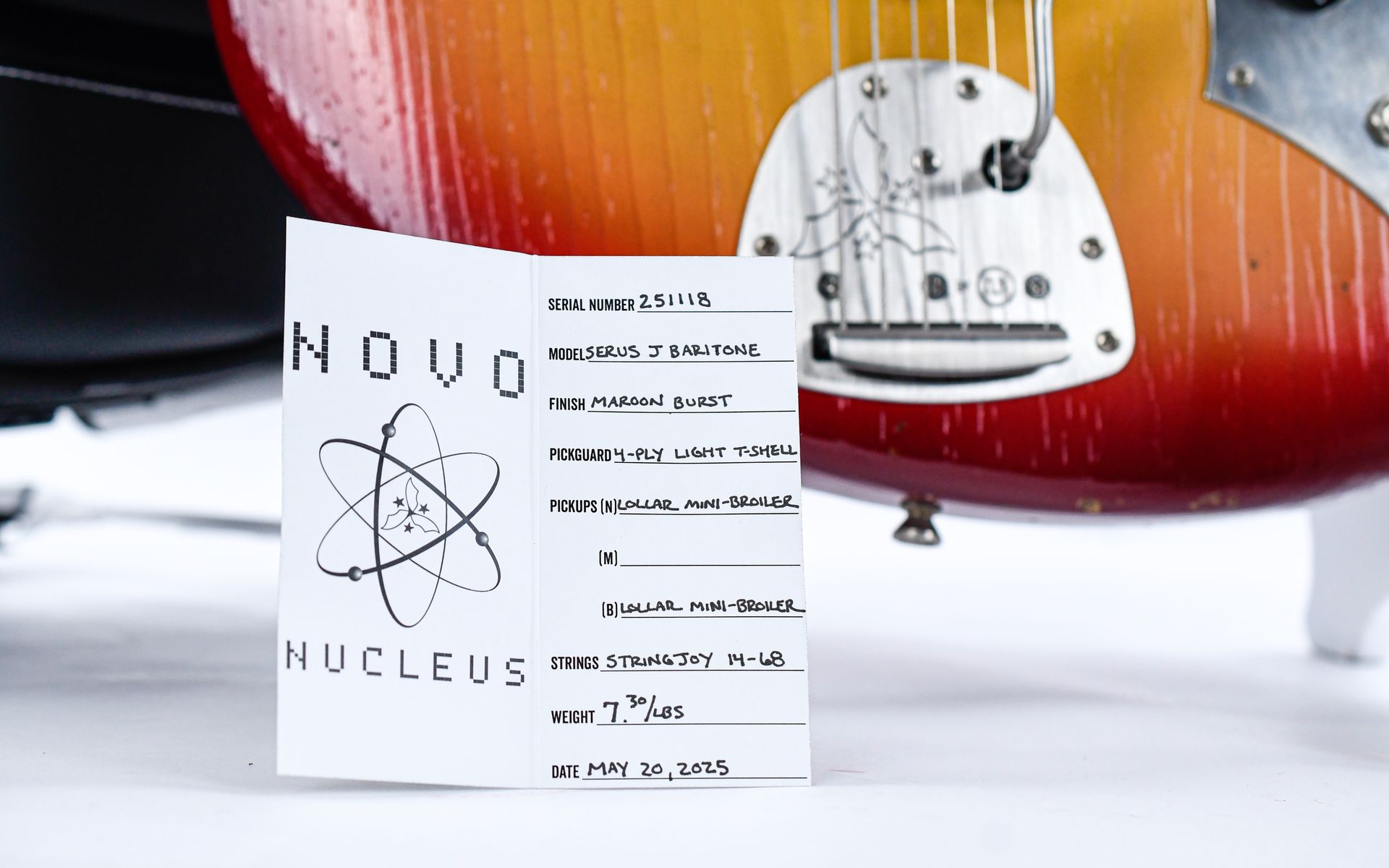 Novo Serus J Baritone Maroon Burst | The Fellowship of Acoustics