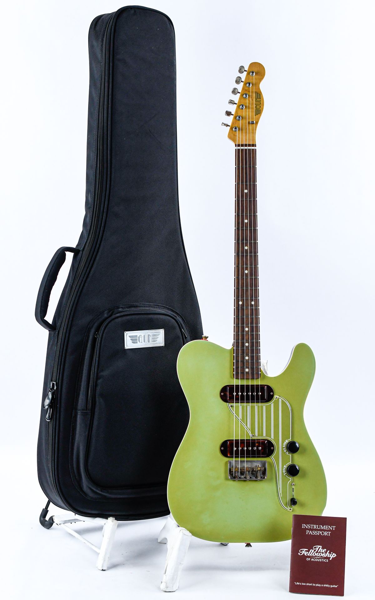 Gun Guitars Model T Two Tone Green | The Fellowship of Acoustics