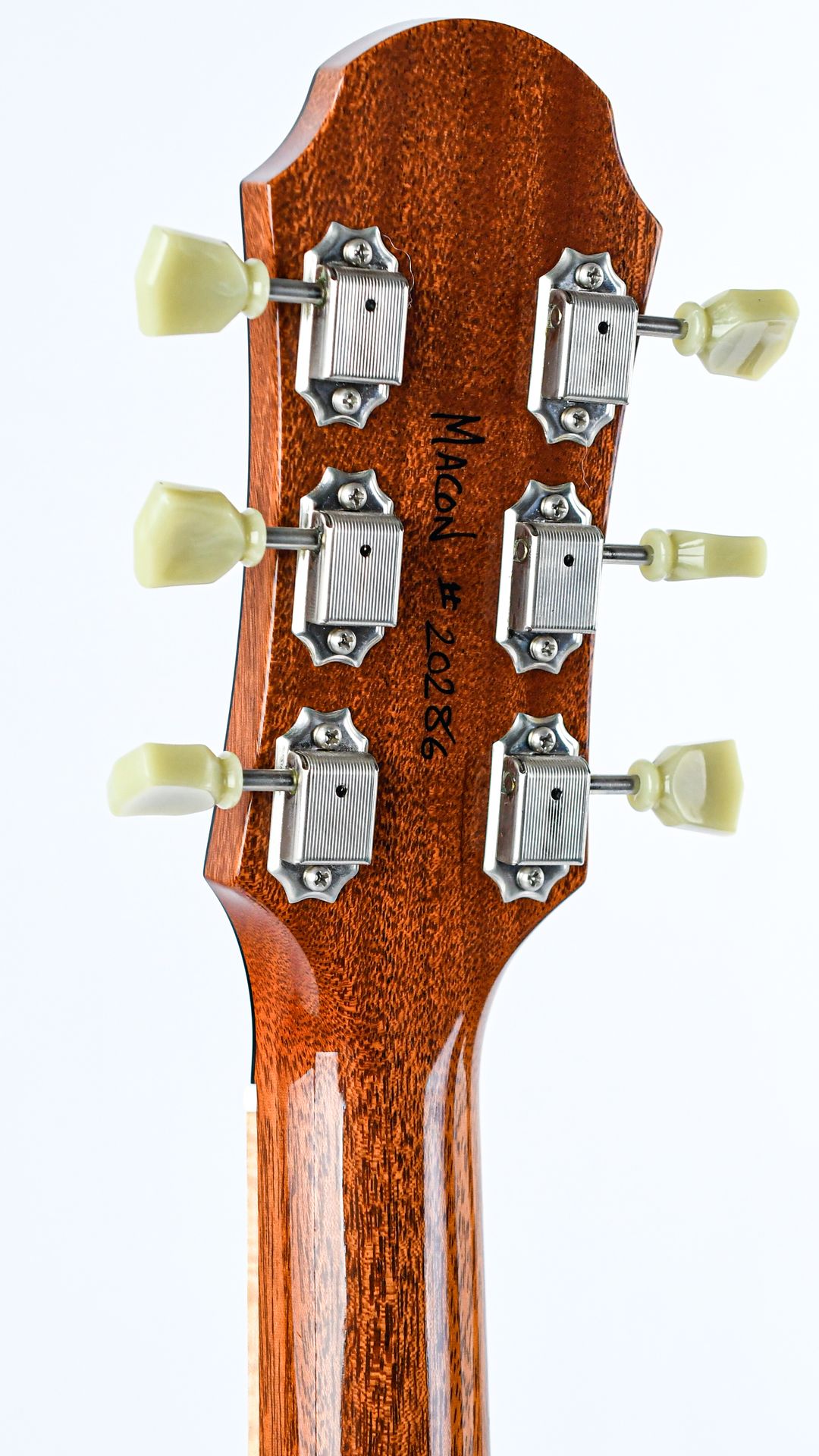 Patrick James Eggle Macon Carved Top Singlecut Island Blue Burst 2018 ...