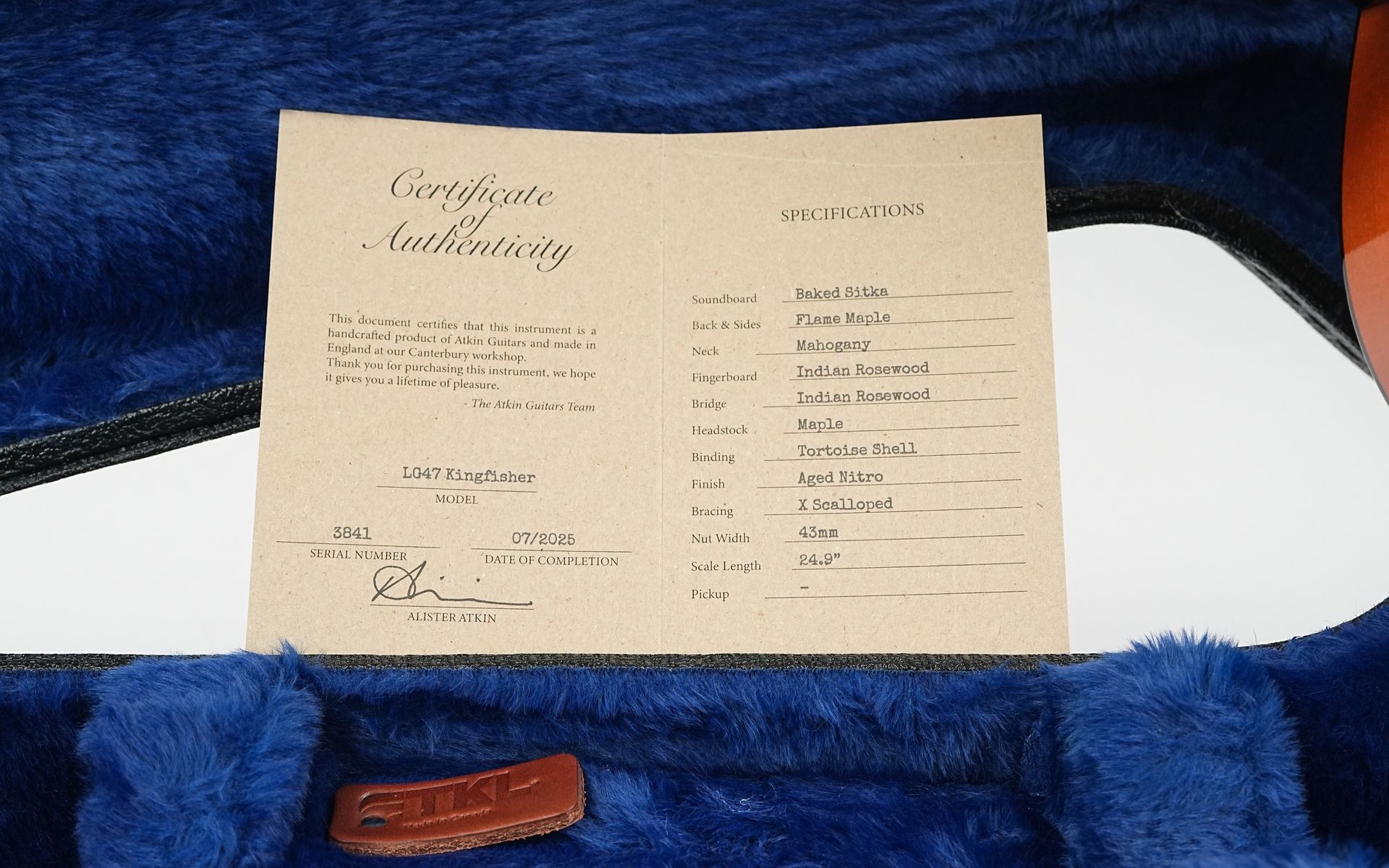 Atkin LG47 Kingfisher TFOA LTD | The Fellowship of Acoustics