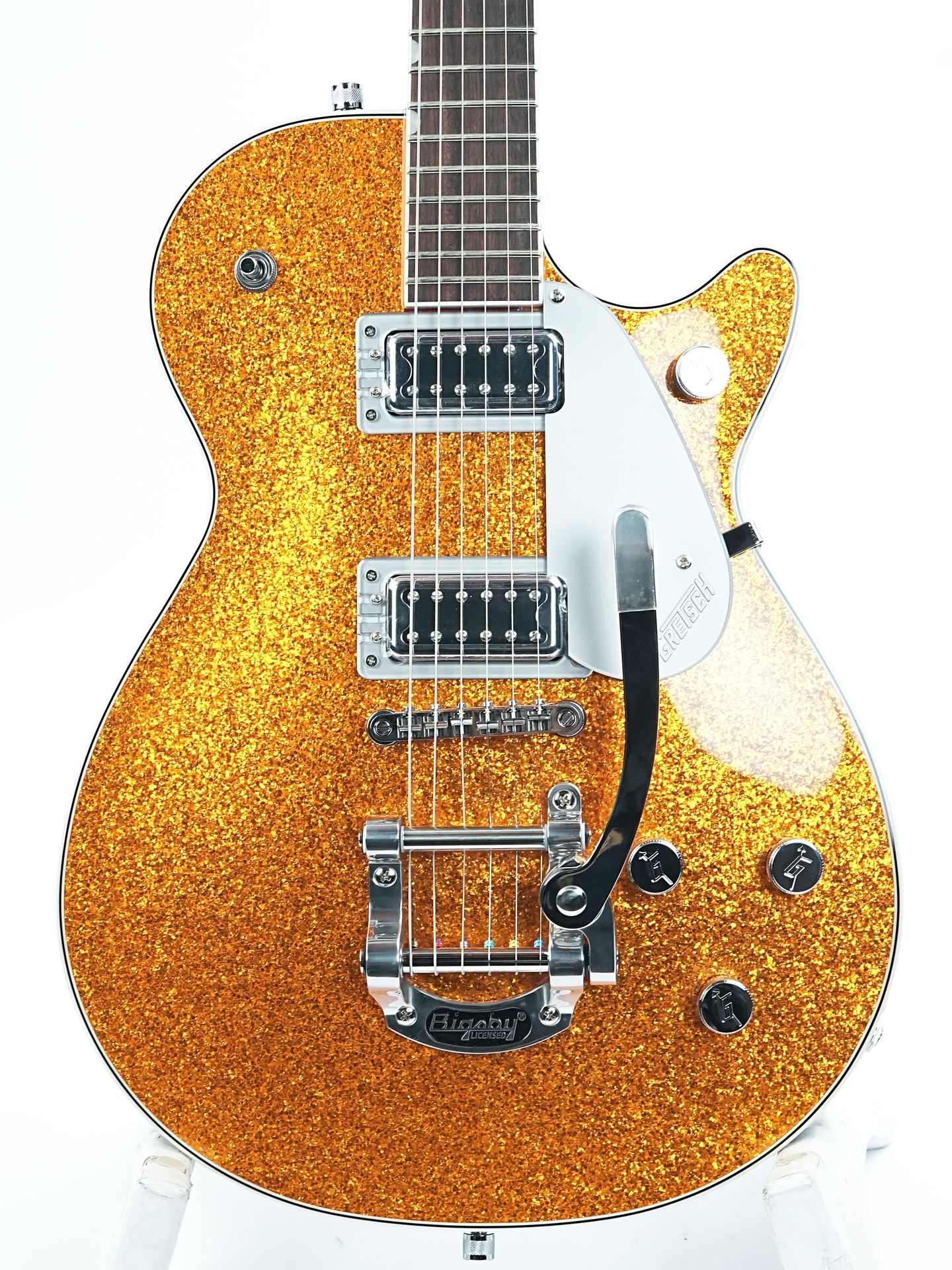 Gretsch G5230T Electromatic Sparkle Jet FT Single Cut Gold Sparkle B ...