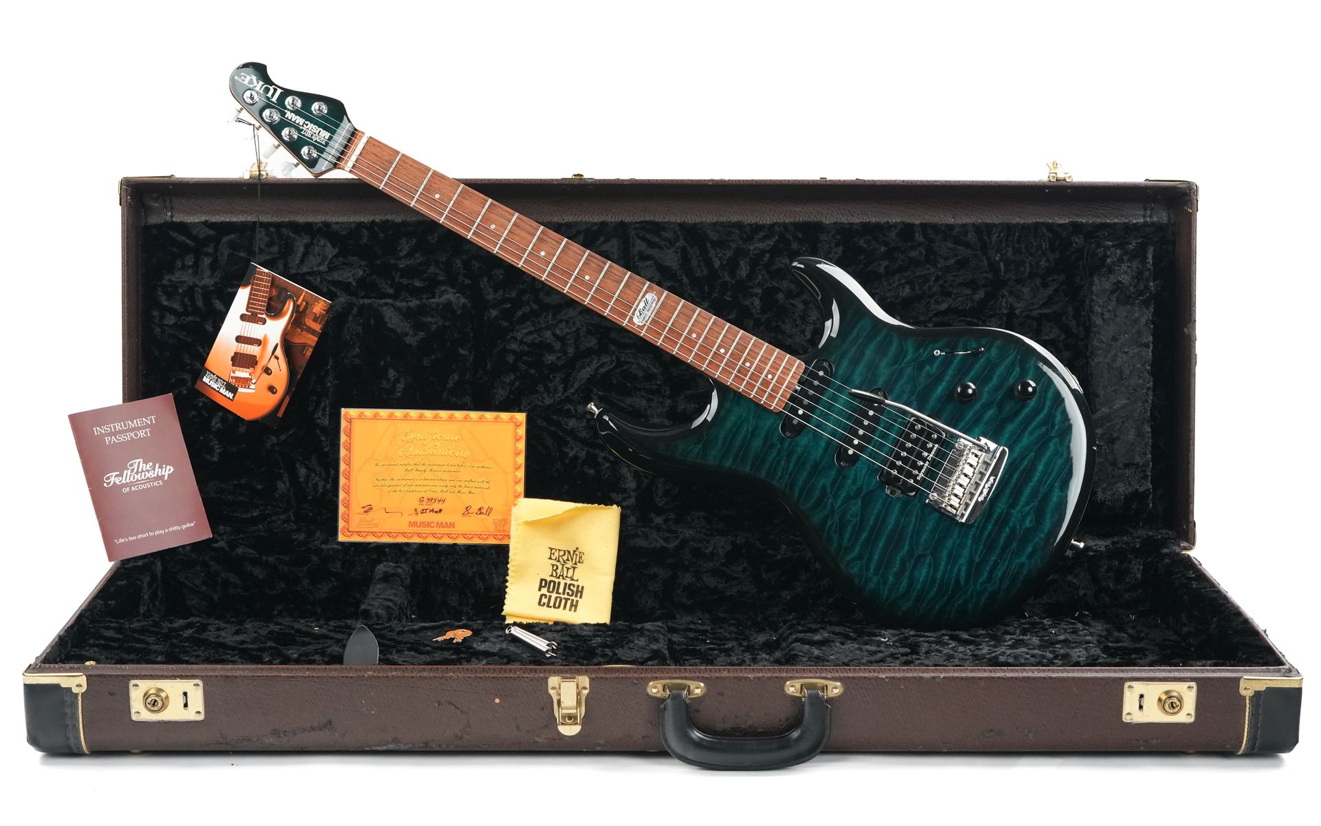 Music Man BFR Luke Blue Berry Burst 2007 | The Fellowship of Acoustics