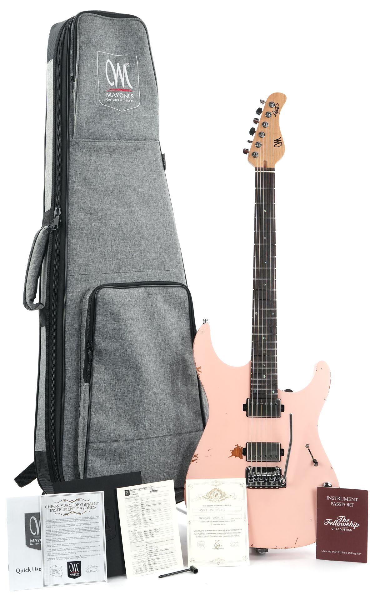 Mayones Aquila V24 S6 Aged Shell Pink 2024 | The Fellowship of Acoustics