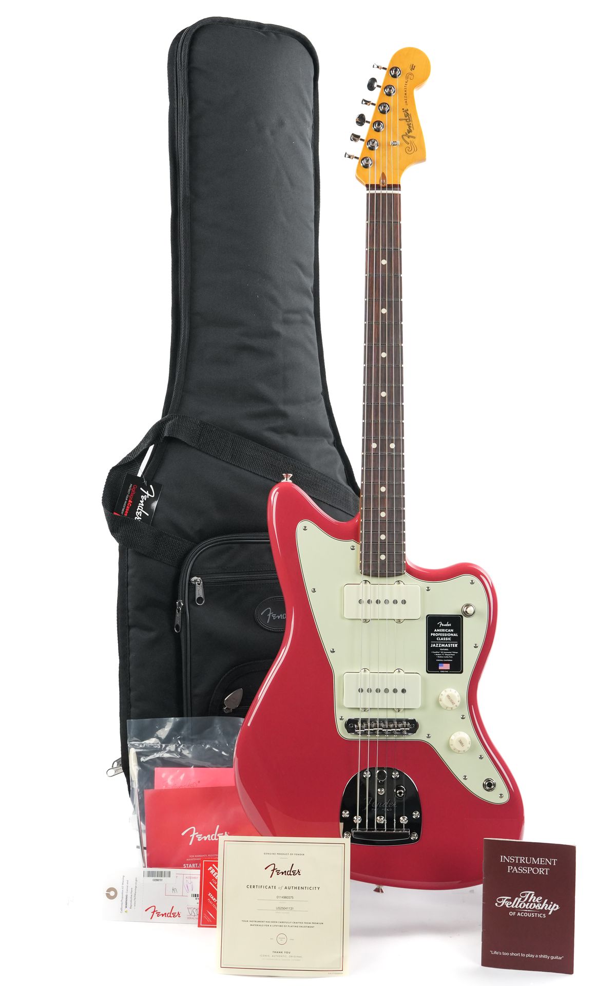Fender American Professional Classic Jazzmaster Faded Fiesta Red | The ...