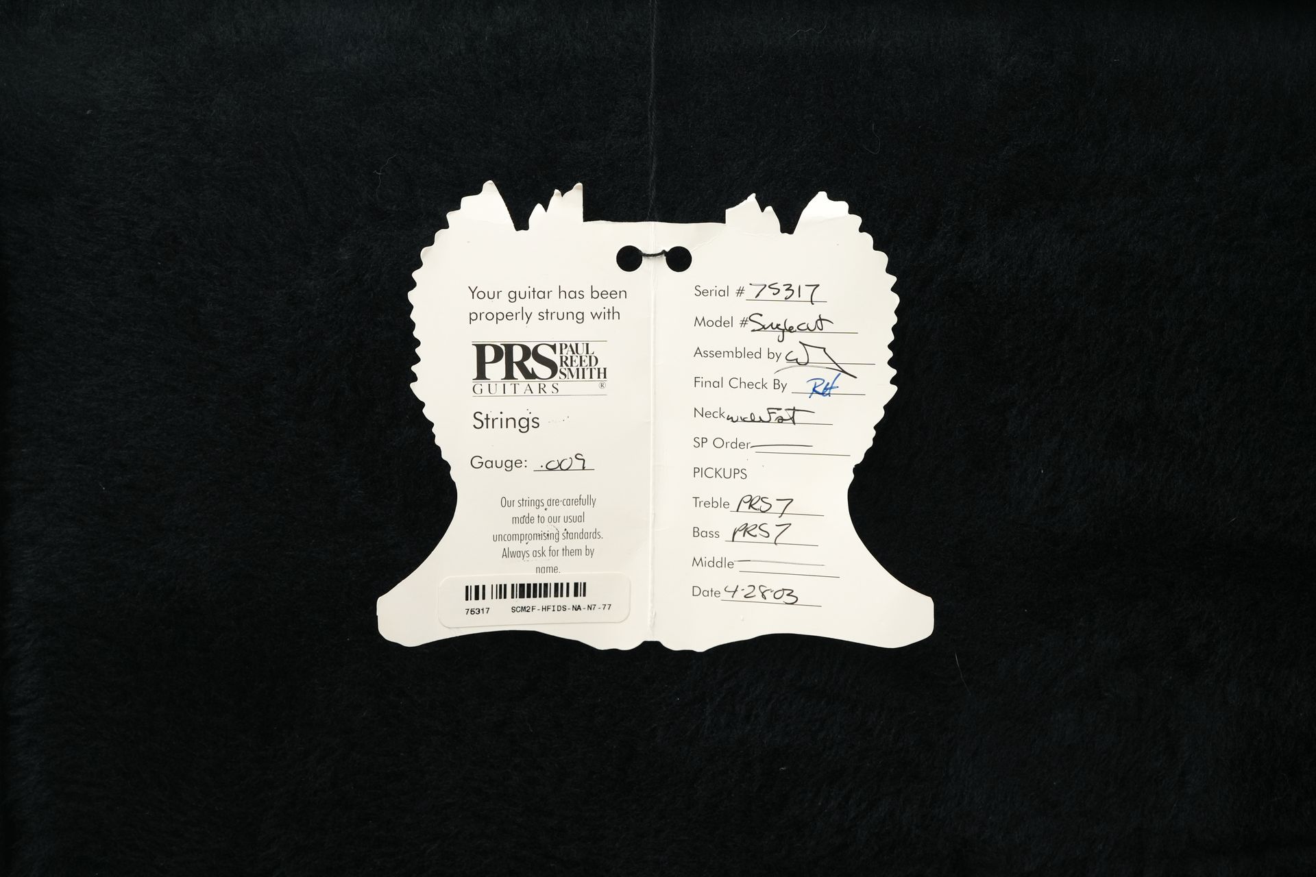 PRS SC245 Single Cut Maple Leaf Natural 2003 | The Fellowship of Acoustics