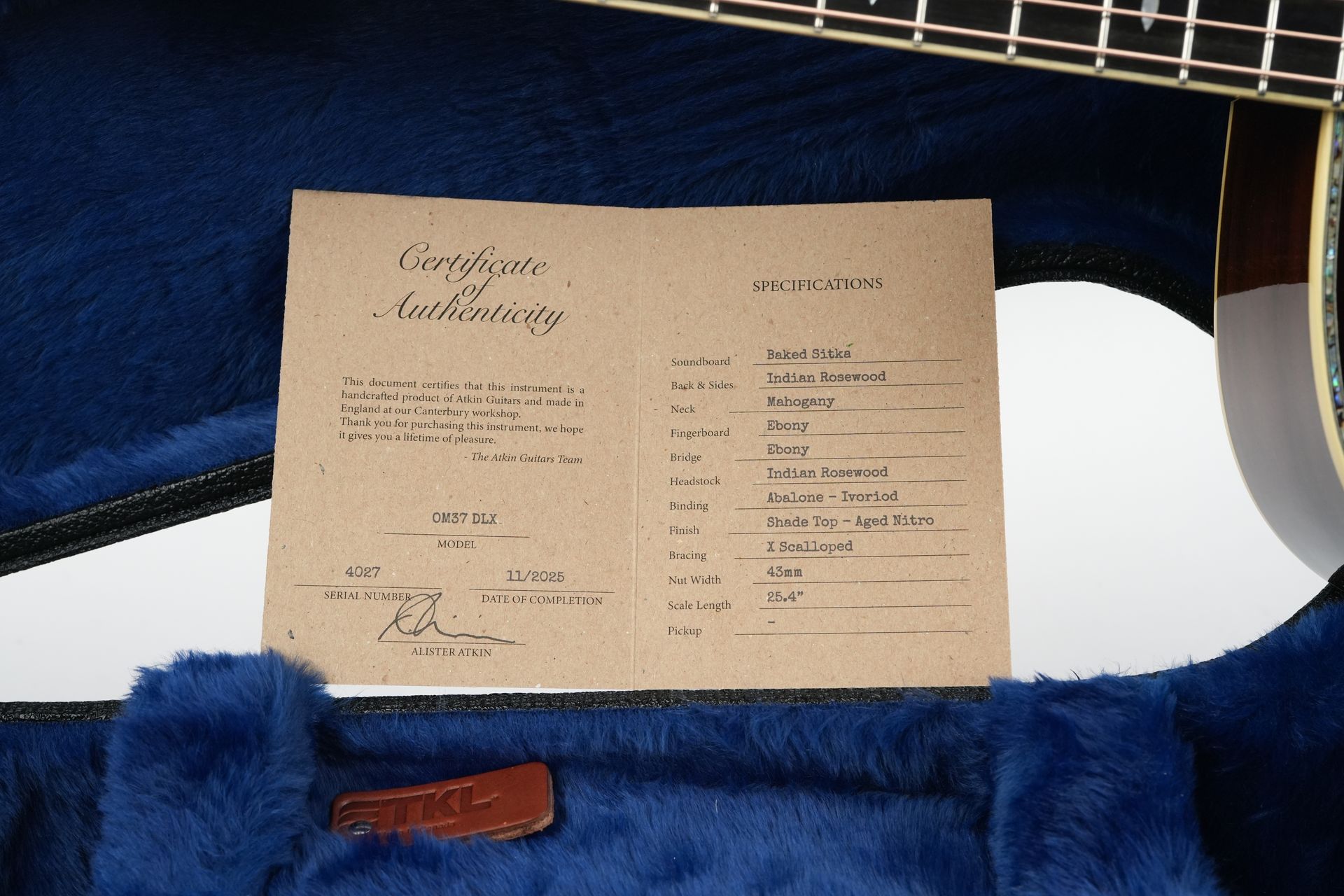 Atkin OM37 Deluxe Shade Top | The Fellowship of Acoustics