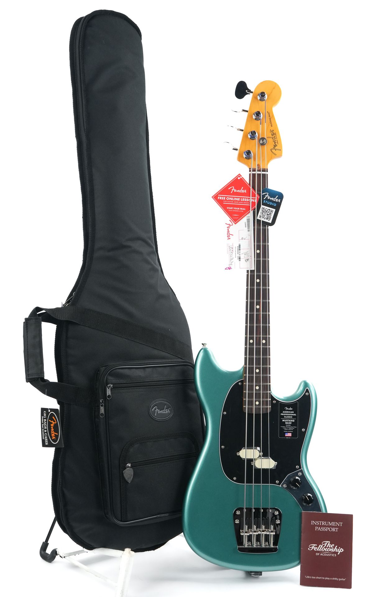 Fender American Professional Classic Mustang Bass Faded Sherwood Green ...