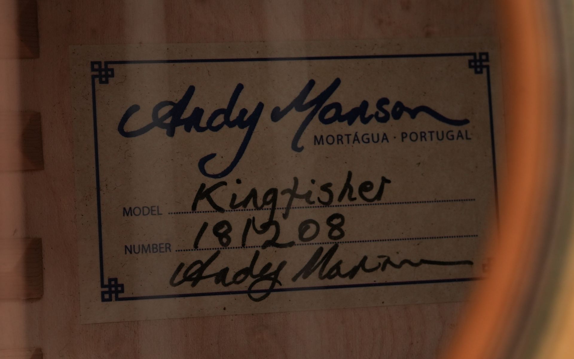 Andy Manson Kingfisher Birdseye Maple 2018 | The Fellowship of Acoustics