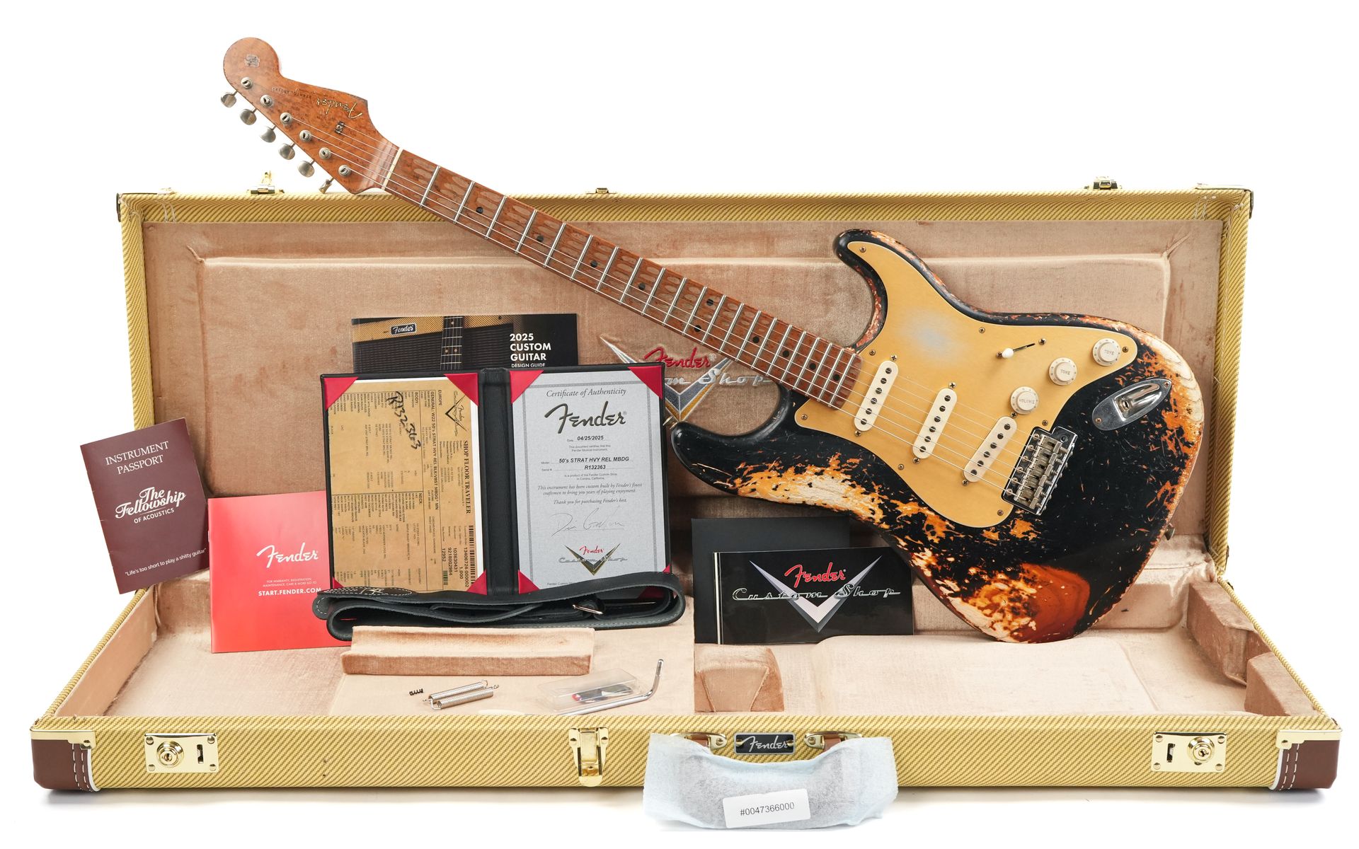 Fender Custom Shop 50's Stratocaster Dennis Galuszka Masterbuilt Black ...