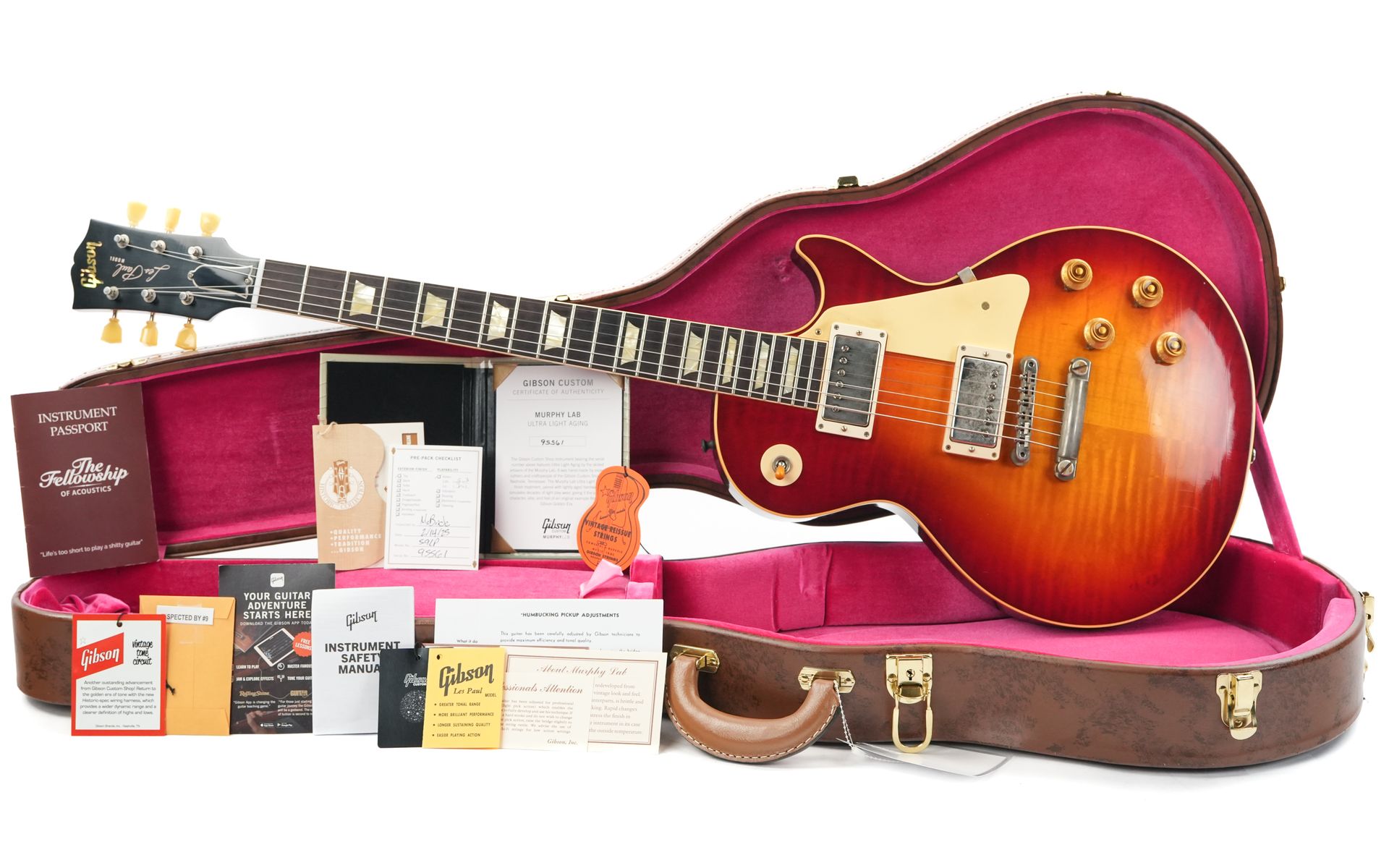 Gibson Custom Shop 1959 Les Paul Vintage Cherry Sunburst Ultra Light ...