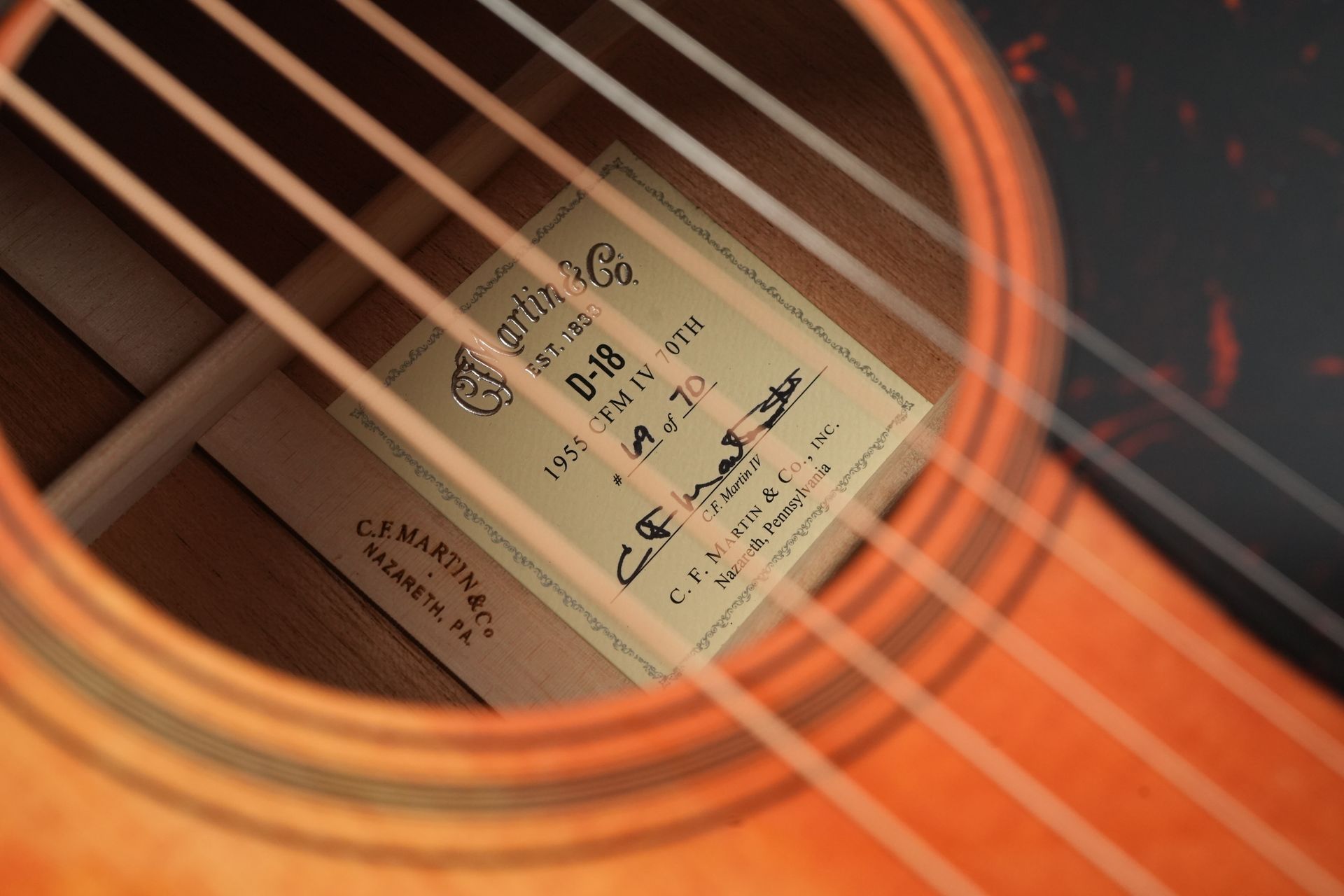 Martin D18 1955 CFM IV 70th 69 of 70 Limited Edition | The Fellowship ...