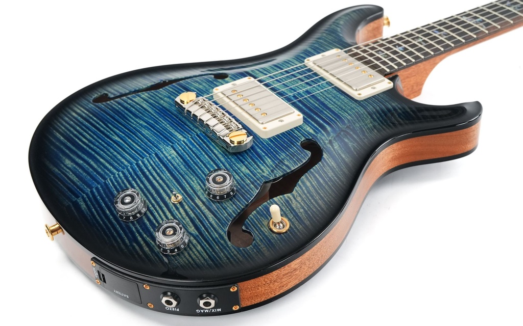PRS Wood Library Hollowbody II Piezo 10 Top Laguna Smokeburst 2024 ...