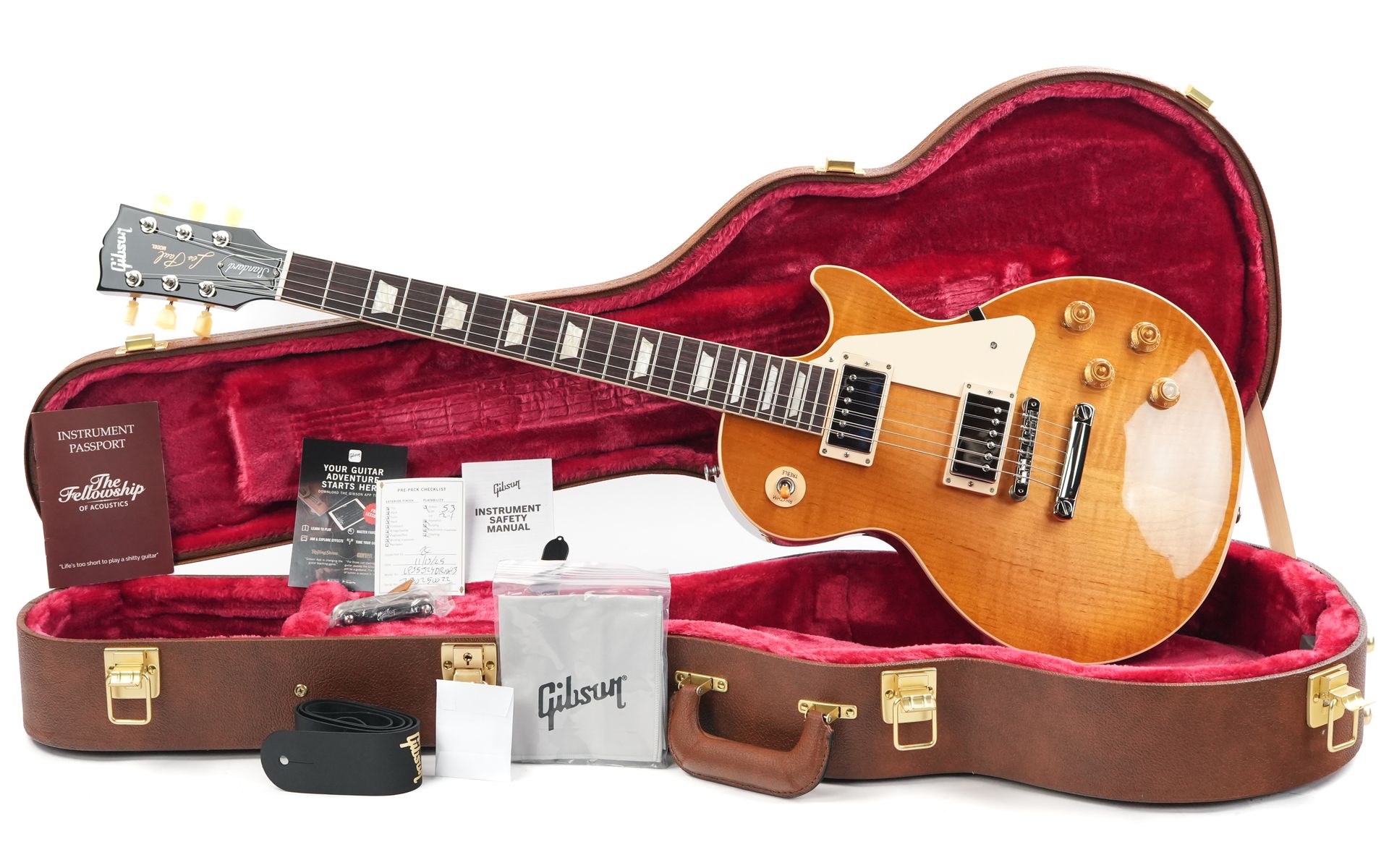 Gibson Les Paul Standard 50s Figured Top Dirty Lemon Burst Cherry Back ...