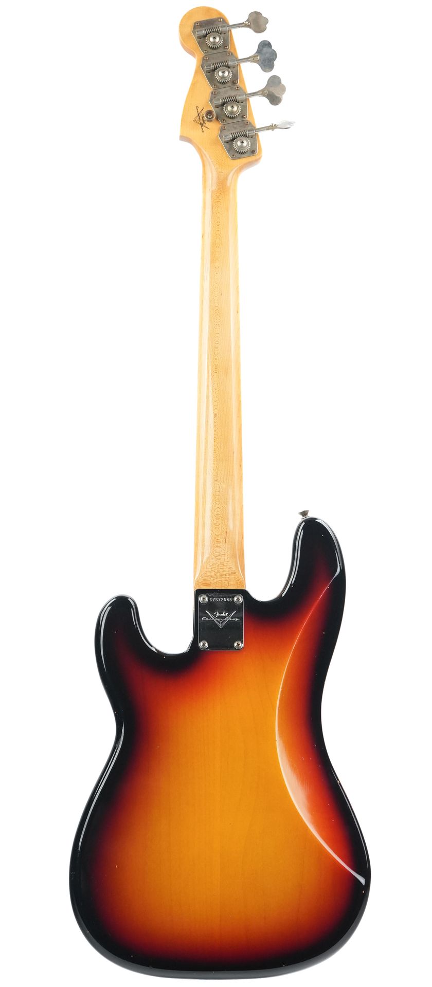 Fender Custom Shop 66 Precision bass Journeyman Bleached 3 Tone ...