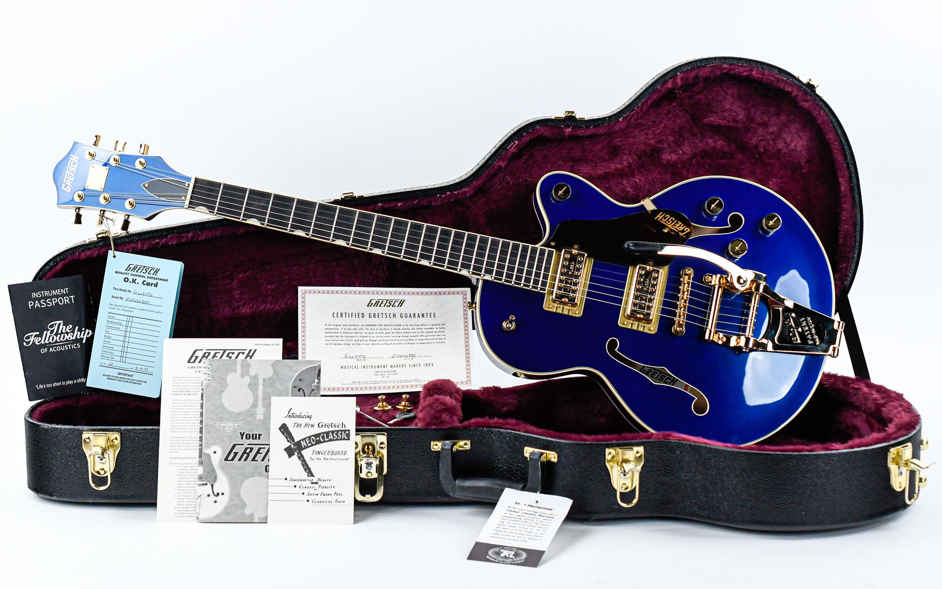 Gretsch G6659TG Players Edition Broadkaster Junior Azure Metallic | The ...