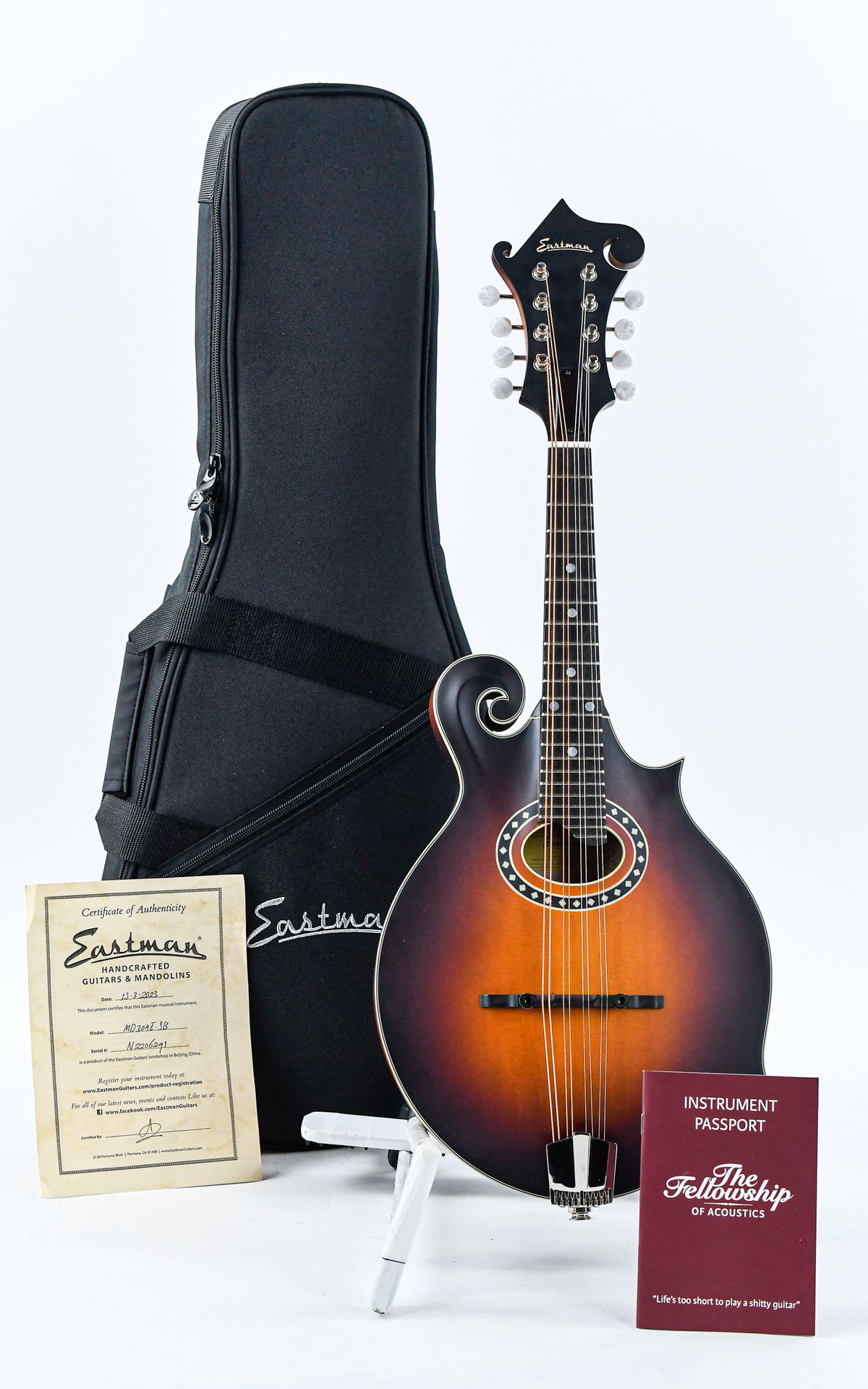 Eastman MD314E F Style Oval Hole Mandoline | The Fellowship of Acoustics