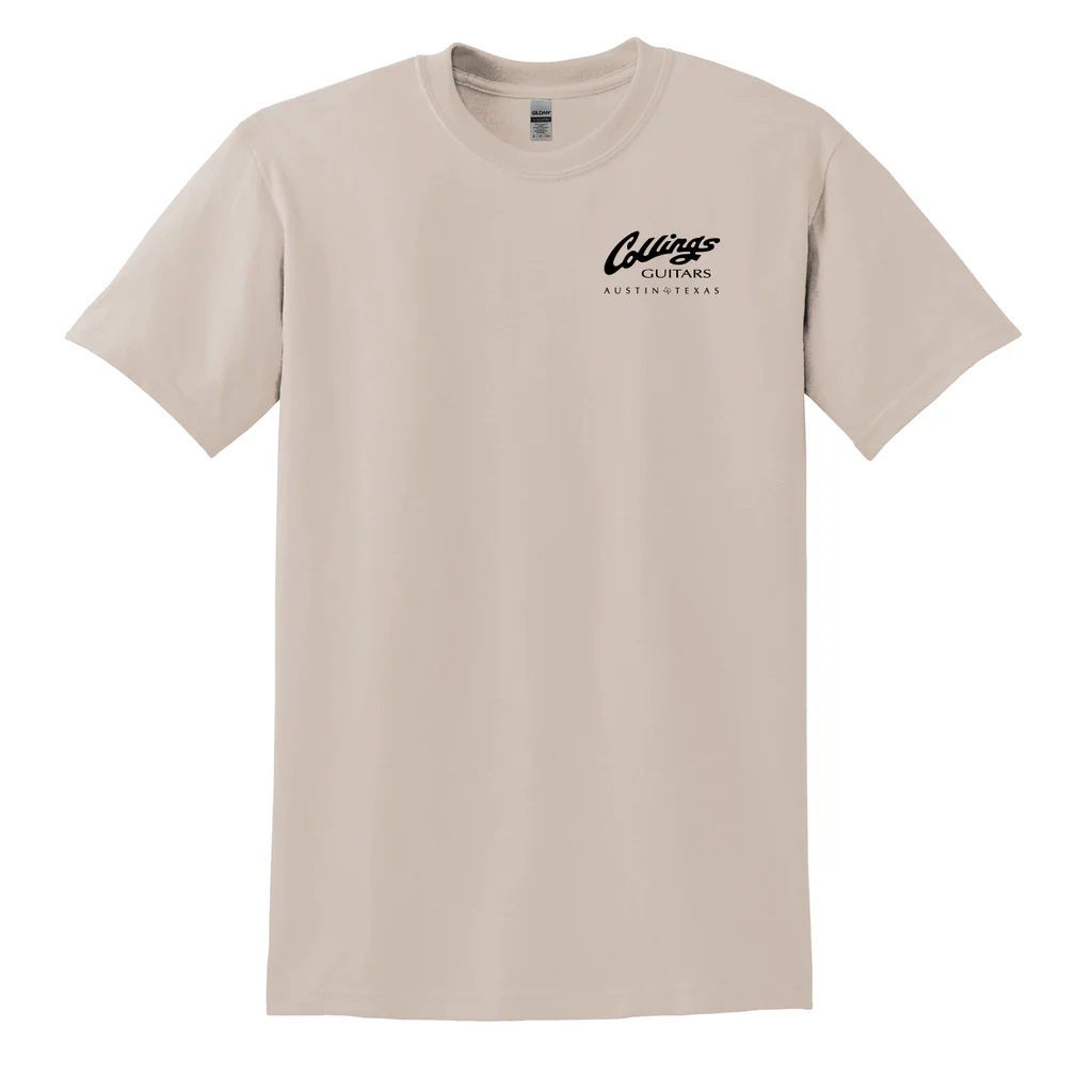 Collings Factory Label Graphic T-Shirt Sand (L) | The Fellowship of ...