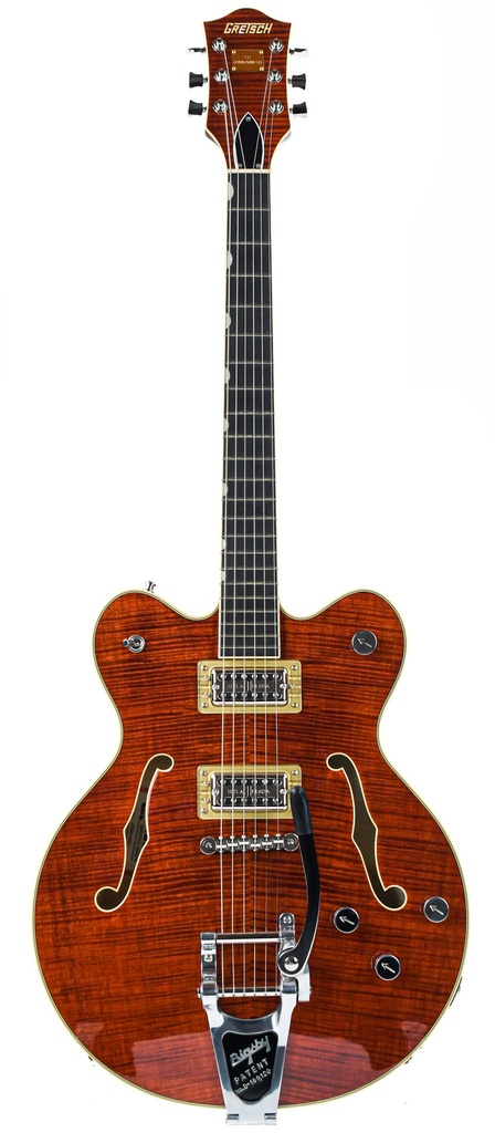 Gretsch G6609TDC Players Edition Broadkaster Flamed Maple Bourbon Stain ...